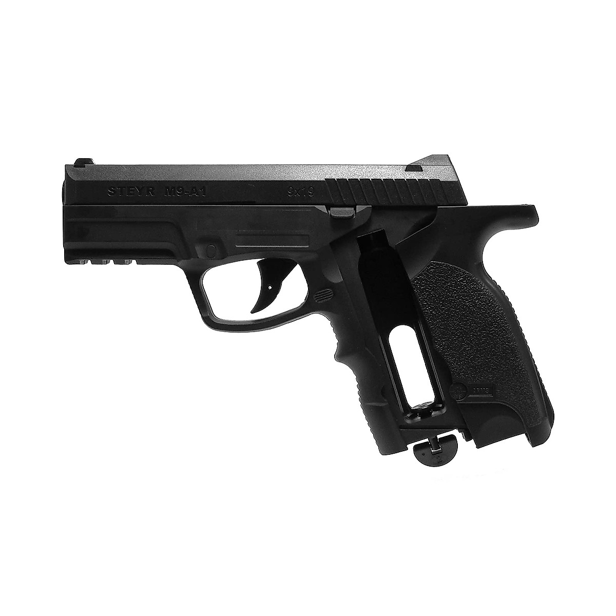ASG Steyr M9-A1 .177 Caliber Steel BB Gun Non-Blowback Air Pistol, Black