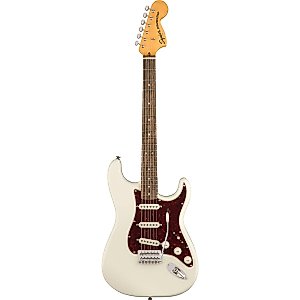 Squier Classic Vibe 70s Stratocaster Electric Guitar, with 2-Year Warranty, Olympic White, Laurel Fingerboard