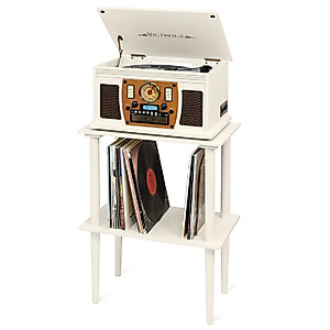 Victrola Innovative Technology Record Stand Turntable White (VA-30-WHT)