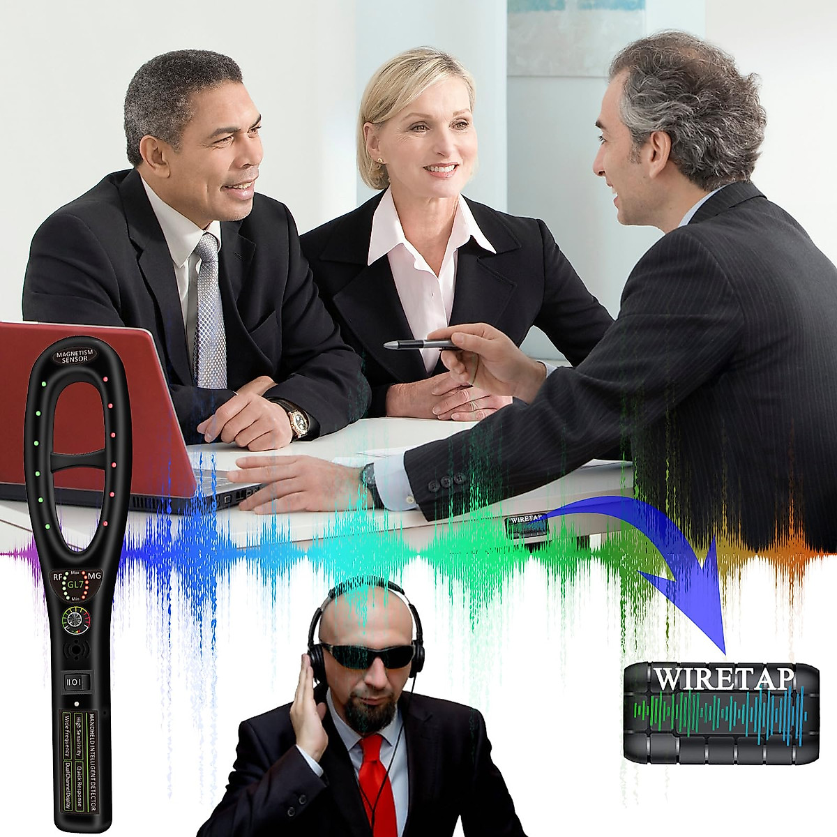 KEULGOUL Camera Detector Camera Finder Listening Devices Scanner Protect Your Privacy for Hotels Car Magnetic Trackers Office Home Travel