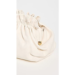 Loeffler Randall Women's Willa Mini Cinch Clutch, Cream, Off White, One Size
