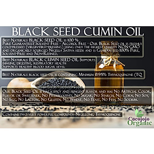 Dr Joe Lab Egyptian Black Seed Oil - Bulk 32 oz - 100% Natural, Black Cumin, Unrefined, Kalonji, Cold Pressed, Extra Virgin, Blessed, Vegan, Non GMO - Premium Grade A for Hair Skin