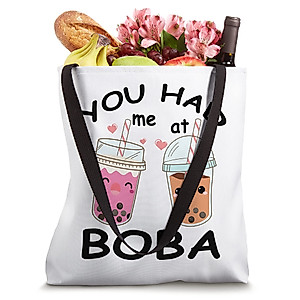 You Had Me At Boba Cute Kawaii Bubble Tea Tote Bag