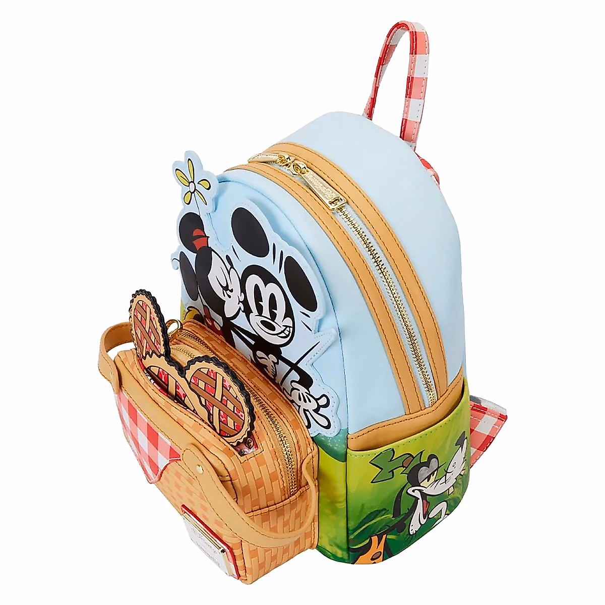 Loungefly Disney Mickey and Friends Picnic Basket Mini Backpack with Coin Bag