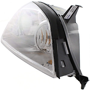 Evan Fischer Headlight Set Compatible with 2005-2007 Ford Focus Left Driver and Right Passenger Side Halogen With bulb(s)