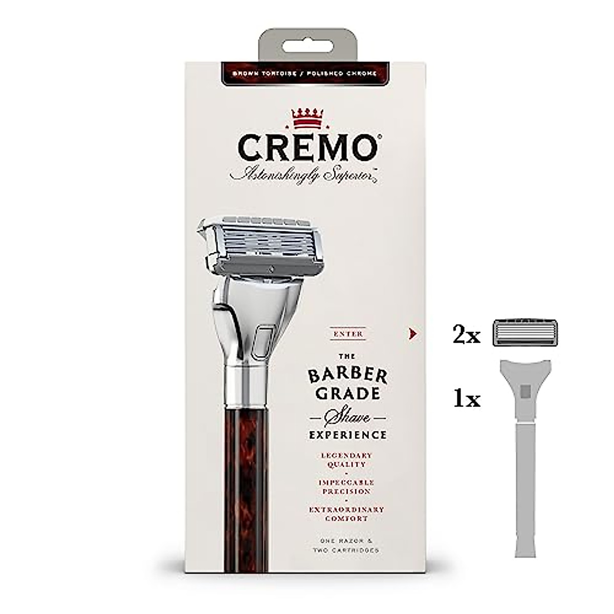 Cremo Astonishingly Superior Tortoise Shell (Horn) Razor Kit