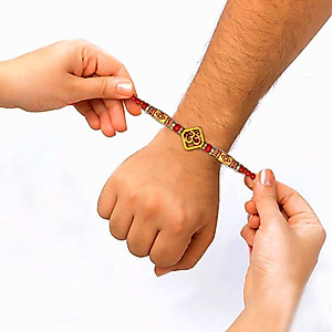 Tuelip Set of 12 Rakhi for Brother, Raksha Bandhan Handmade Bracelet for Bhaiya Bhabhi Rakhi Bracelet, Indian designer latest Rakhi for bhai Thread