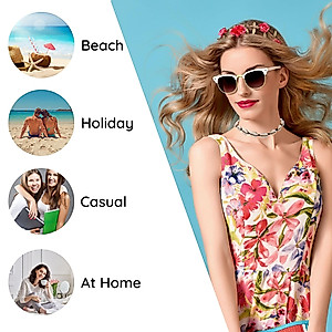 UPSERA Seashell Necklace 15 to 28 inches, Natural Cowrie Shell Necklace with Premium Rope - Modern Choker Shell Necklaces For Women, Adjustable Length Beach Necklaces for Women and Men - Black