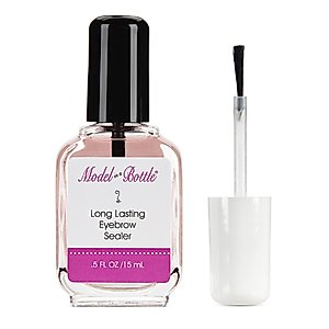 Model in a Bottle Eyebrow Sealer with Mascara and brush applicator for flawless eyebrows all day