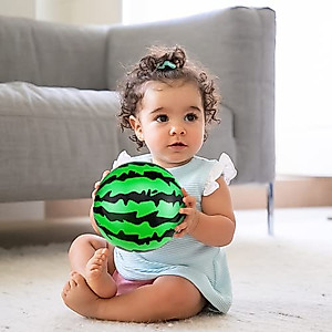 Airsnigi 24 Pieces Beach Balls, 8.8" Inflatable Watermelon Beach Balls Bouncing Balls Watermelon Pool Toys for Outdoor Summer Beach Swimming Pool Kids Party Decor