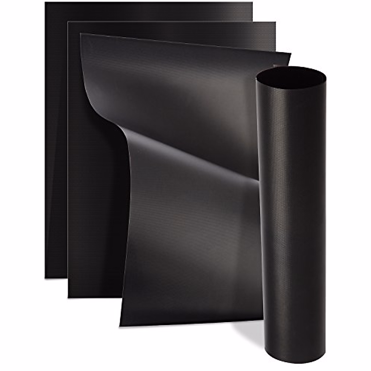 OxGord BBQ Grill Mat - Grilling Sheet for NonStick Barbeque Cooking - Pack of 4, 16x13 Inches - High Heat, Reusable Matt for Gas, Charcoal, Electric Grille, or Baking