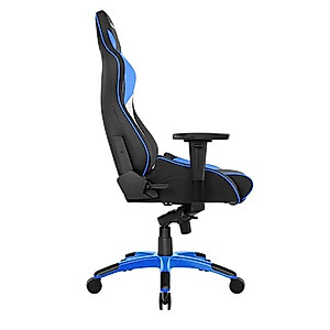 AKRacing Masters Series Pro Luxury XL Gaming Chair with High Backrest, Recliner, Swivel, Tilt, 4D Armrests, Rocker & Seat Height Adjustment Mechanisms, 5/10 Warranty,Blue - AK-PRO-BL
