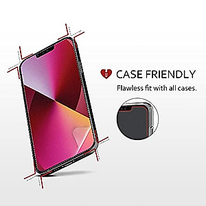 iCarez HD Anti Glare Matte Screen Protector for iPhone 14 Plus iPhone 13 Pro Max 6.7-Inches [3 Pack] (Case Friendly) Premium No Bubble Easy to Apply with Hinge Installation