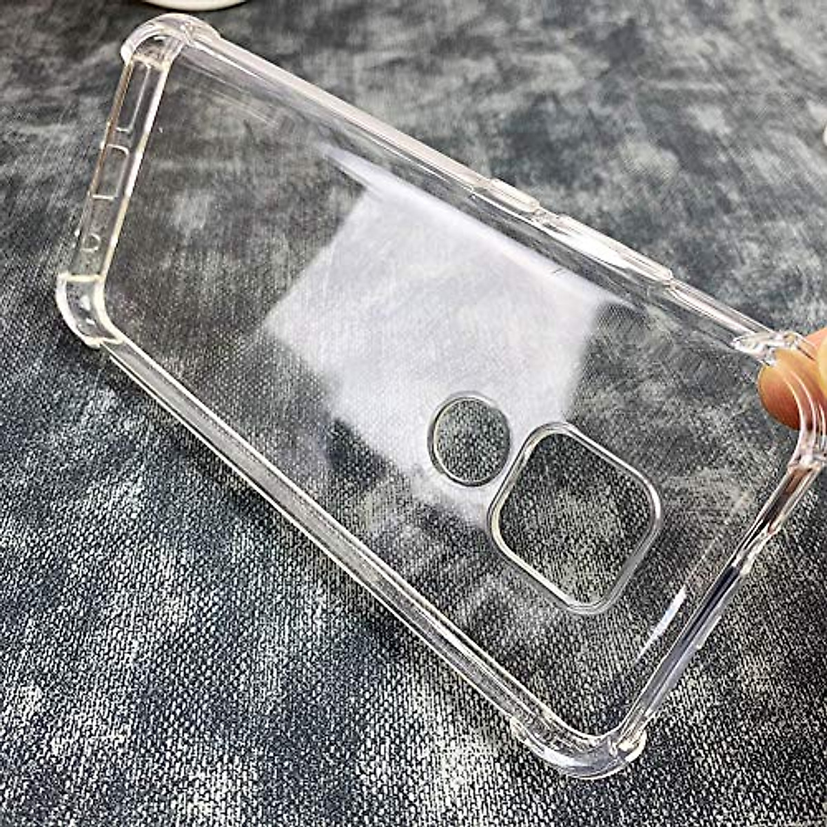 Ytaland for Moto G Play 2021 Case (Not for Moto G Play 2020),with 2 x Tempered Glass Screen Protector. (3 in 1) Crystal Clear Silicone Shockproof TPU Bumper Protective Phone Case Cover