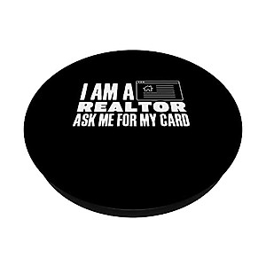 Realtor House Card Real Estate Agent Salesman Rent Broker PopSockets Swappable PopGrip