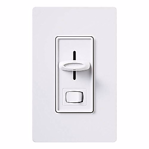 Lutron Skylark Preset Dimmer, 1000-Watt Incandescent, Single-Pole/3 Way, S-103PH-WH, White