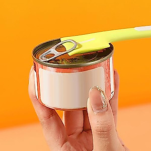 4 PACK Pet Food Can Supplies Pet Food Mixing Spoons Food Canned Scoop for Pet Cat Dog Feeding Can and Wet Food Storage (Green+Gray)