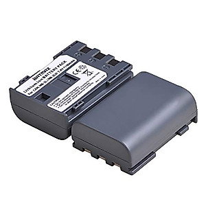 Batmax 2Pcs NB-2L NB-2LH Battery + Built-in USB LED Charger for Canon PowerShot G7 G9 S80 S70 S60 S50 S45 S40 S30, Canon DC410 DC420 EOS 350D 400D Digital Rebel XT XTi, VIXIA HF R10
