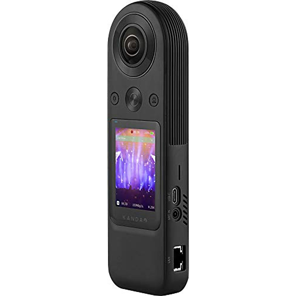 KanDao 8K Enterprise Live Streaming Camera, 1.5X Bigger Sensor Professional 360 Degree Live Streaming Camera, in-Camera 8K/4K 30MP 30FPS 360 Live Streaming Solution, 5G 8K 360 VR Live Camera