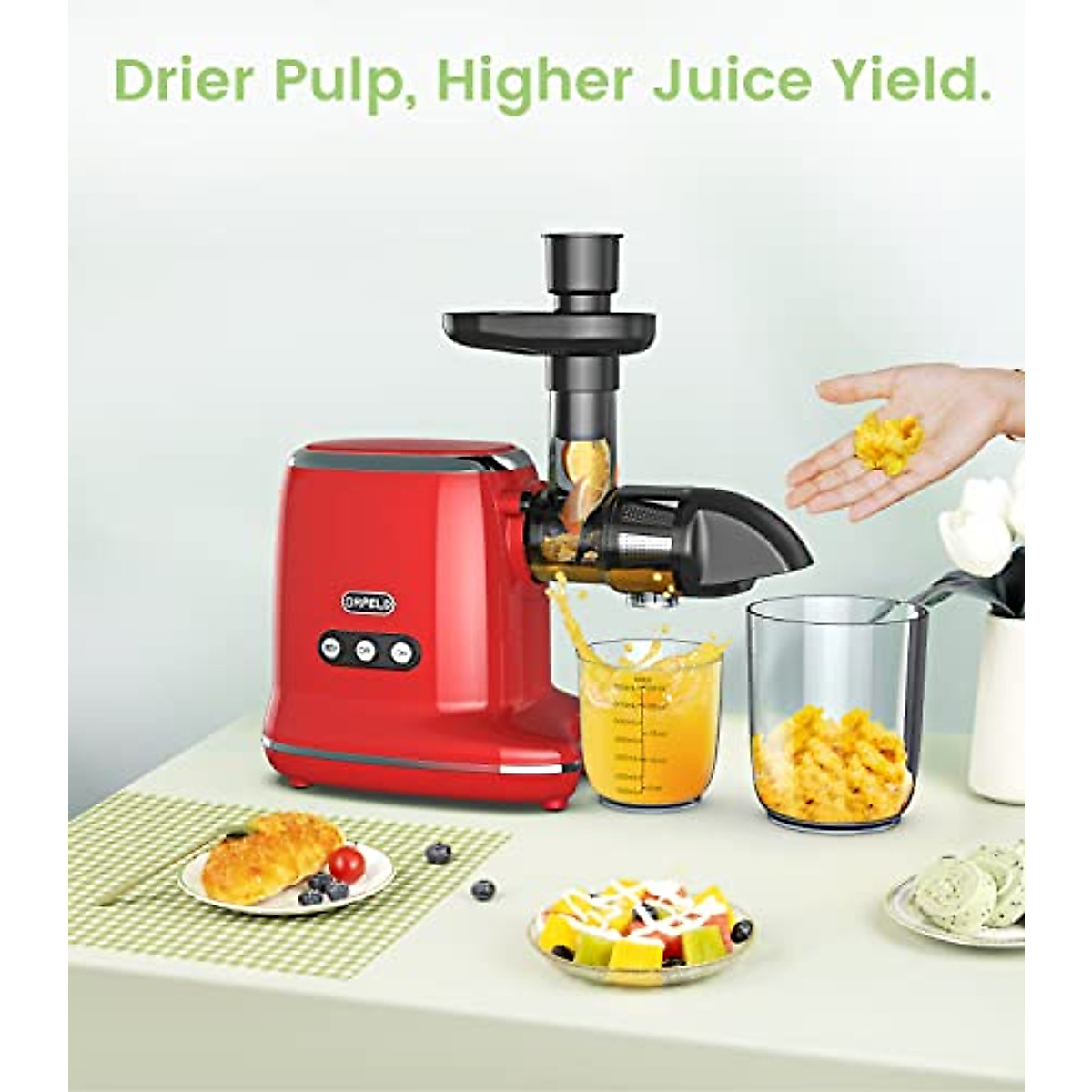 Juicer Machines, Orfeld Professional Cold Press Juicer Extractor Machine