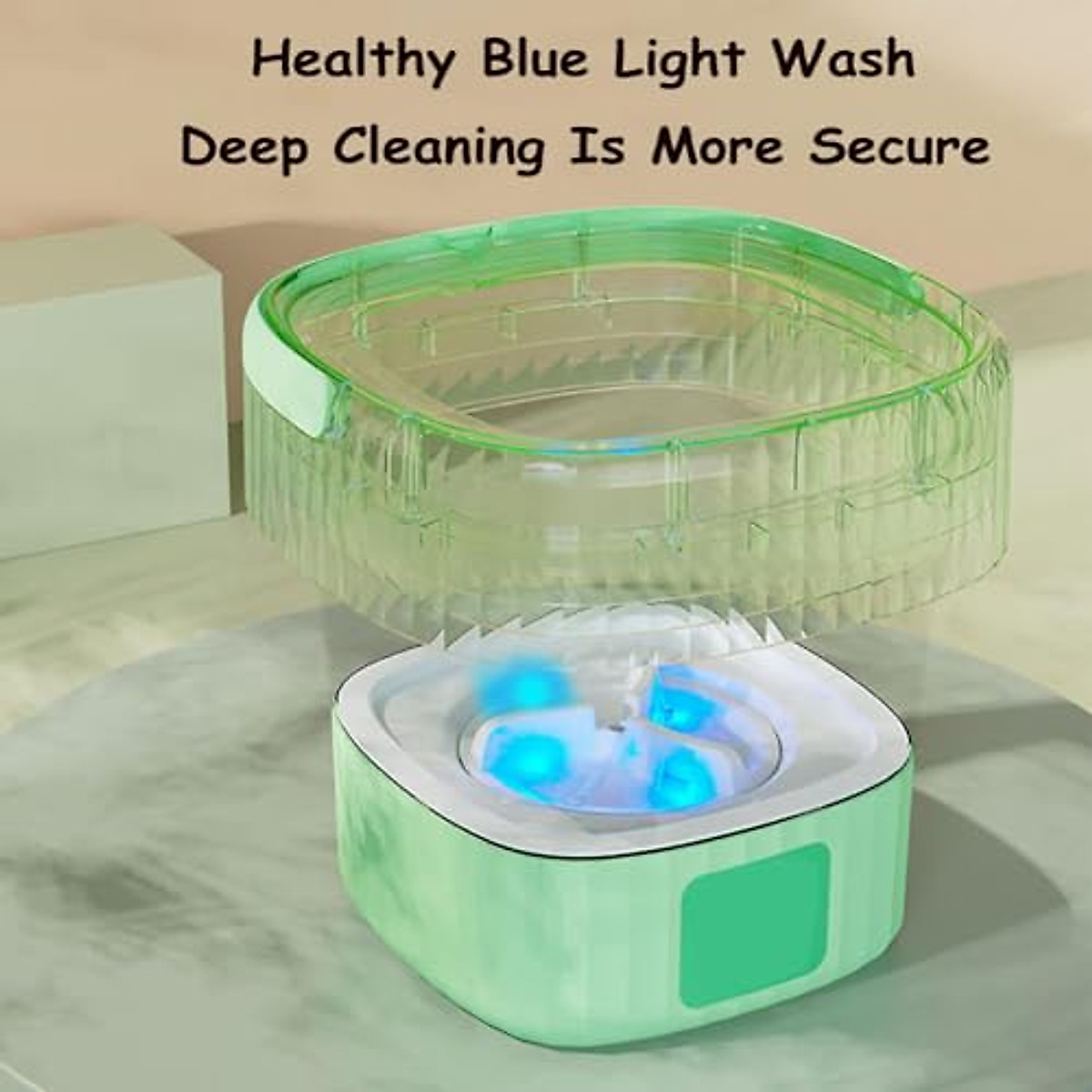 RUVSUN Small Washing Machine, Mini Washer and Dryer, Washer Machine, Fully Automatic Integrated Small Washing Machine, 360 ° Deep Cleaning Clothes Without Dead Ends Design, Suitable for Bathroom