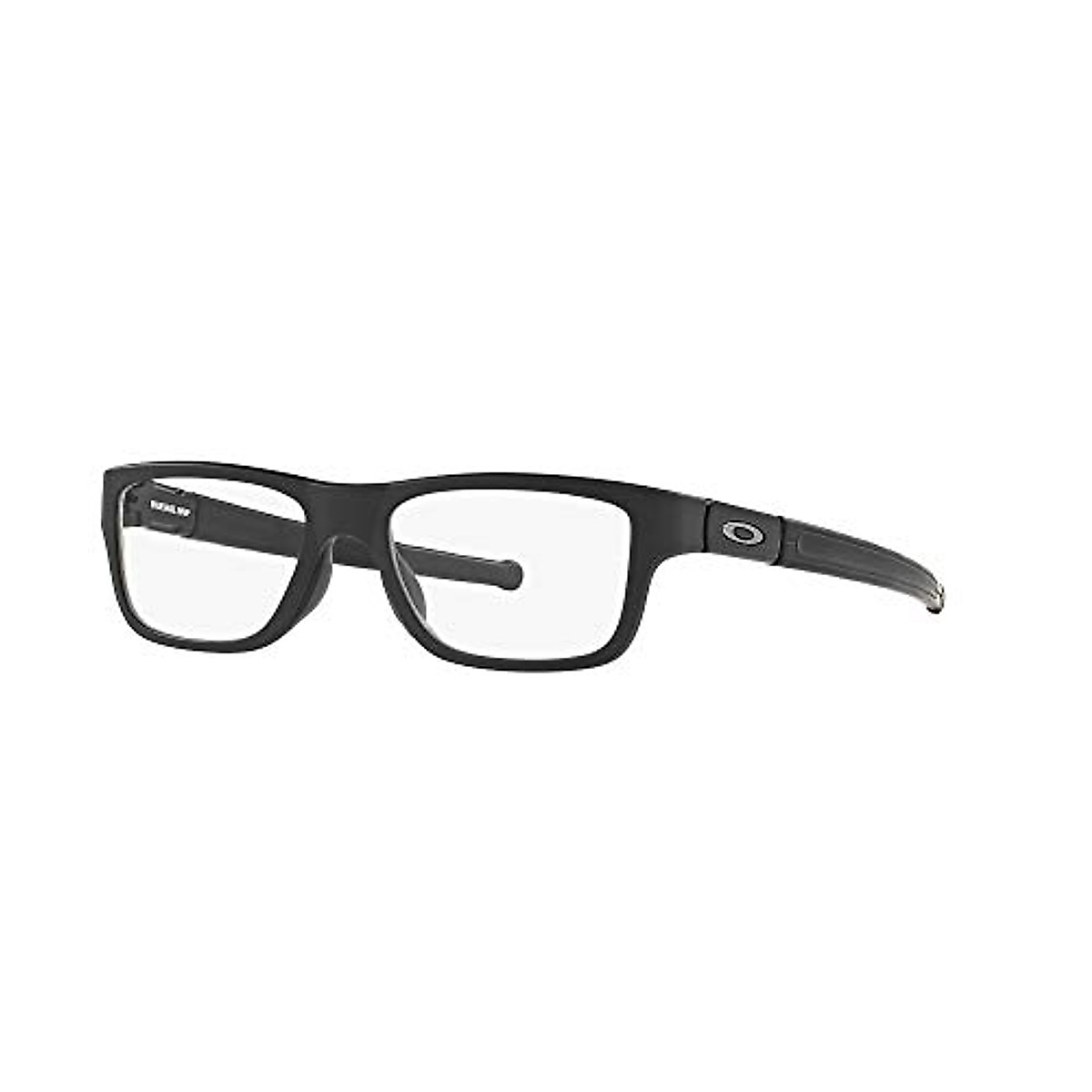 Oakley Men's Ox8091 Marshal Mnp Rectangular Prescription Eyeglass Frames, Satin Black/Demo Lens, 53 mm