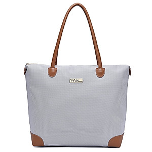 NNEE® Water Resistance Nylon Tote Bag & Multiple Pocket Design - Gray