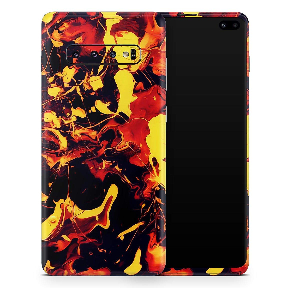 DesignSkinz Blurred Abstract Flow V7 Protective Vinyl Decal Wrap Skin Cover Compatible with The Samsung Galaxy S20 (Screen Trim & Back Glass Skin)