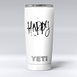 Design Skinz Happy Splatter - Skin Decal Vinyl Wrap Kit Compatible with The Yeti Rambler Cooler Tumbler Cups