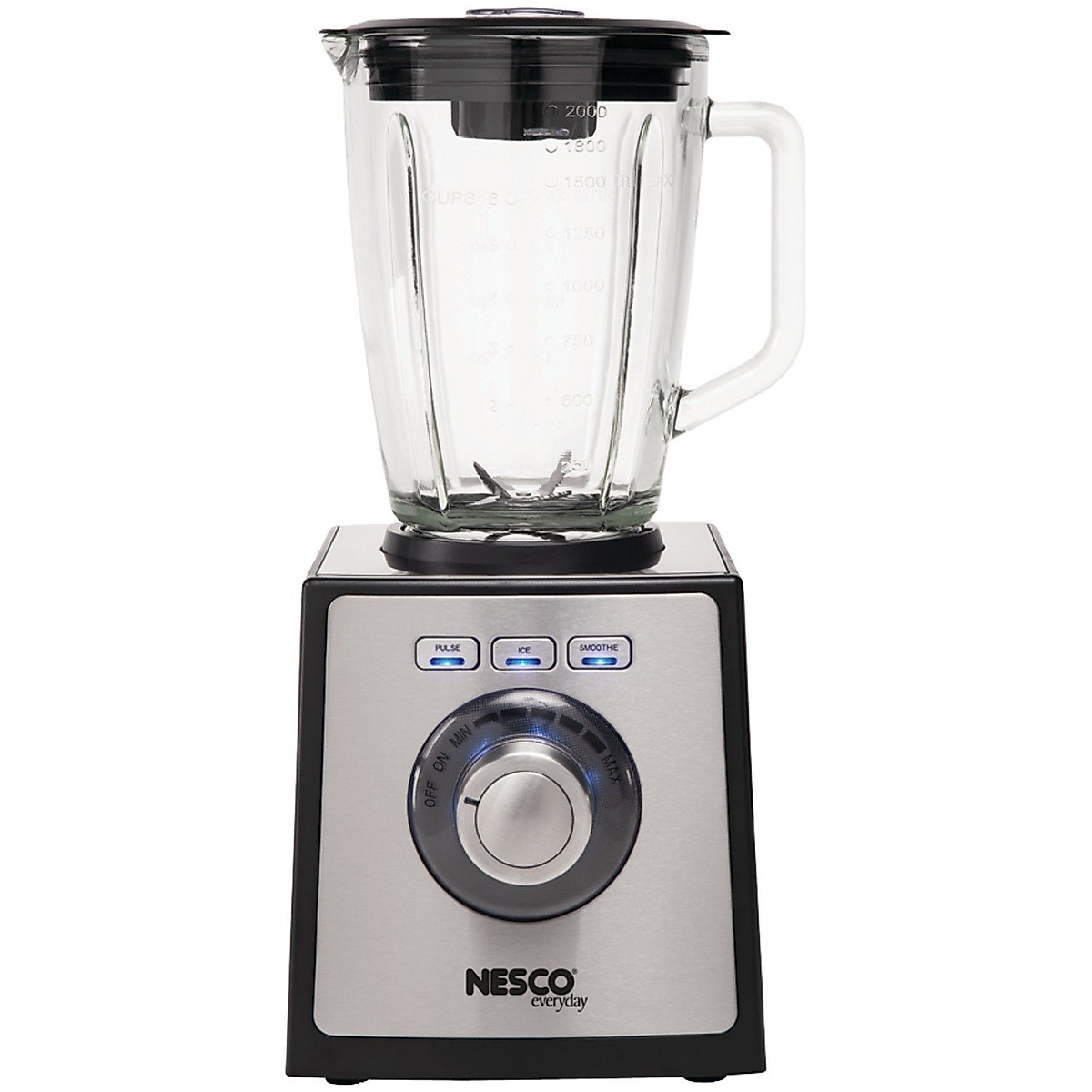 Nesco BL-50, Blender with Stainless Steel Trim, Black, 700 watts