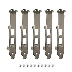 BestParts 5pcs New Full Height Bracket for Intel E10G42BTDA X520-DA2 E10G42BFSR X520-SR2 X520-LR2 X710-DA2 JL82599ES E33052-003