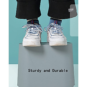 YAZEES Bathroom Small Trash Can, 3 Gallon Slim Plastic, White