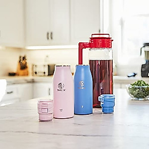 Takeya Traveler Insulated Coffee Mug, Leak Proof Lid, BPA Free, 17 Ounce, Dodgeball Grey