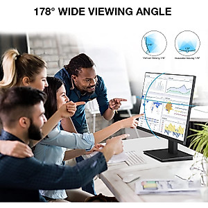 KOORUI 22 Inch Computer Monitor, FHD 1080P Desktop Display, 75HZ Ultra Thin Bezel/Eye Care/Ergonomic Tilt, HDMI VGA Ports LED Monitor for PC, VESA Mounting