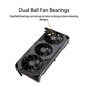 ASUS TUF Gaming 3 AMD Radeon RX 5700XT OC Edition Gaming Graphics Card (PCIe 4.0, 8GB, GDDR6, HDMI, DisplayPort, Axial-tech Fan Design, 2.7-Slot Design, Auto-Extreme) (TUF-3-RX5700XT-O8G-EVO-GAMING)