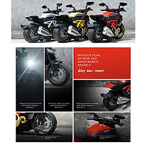 MING YING 66 Toy Motorcycle - Pull Back Toy Cars with Sound and Light Toy,Motorcycle Toy for Kids,Motorcycle Toys for Boys Age 3-9