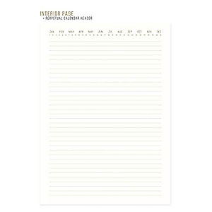 DesignWorks Ink Cloth Bound Personal Journal, Blue - Make it Happen