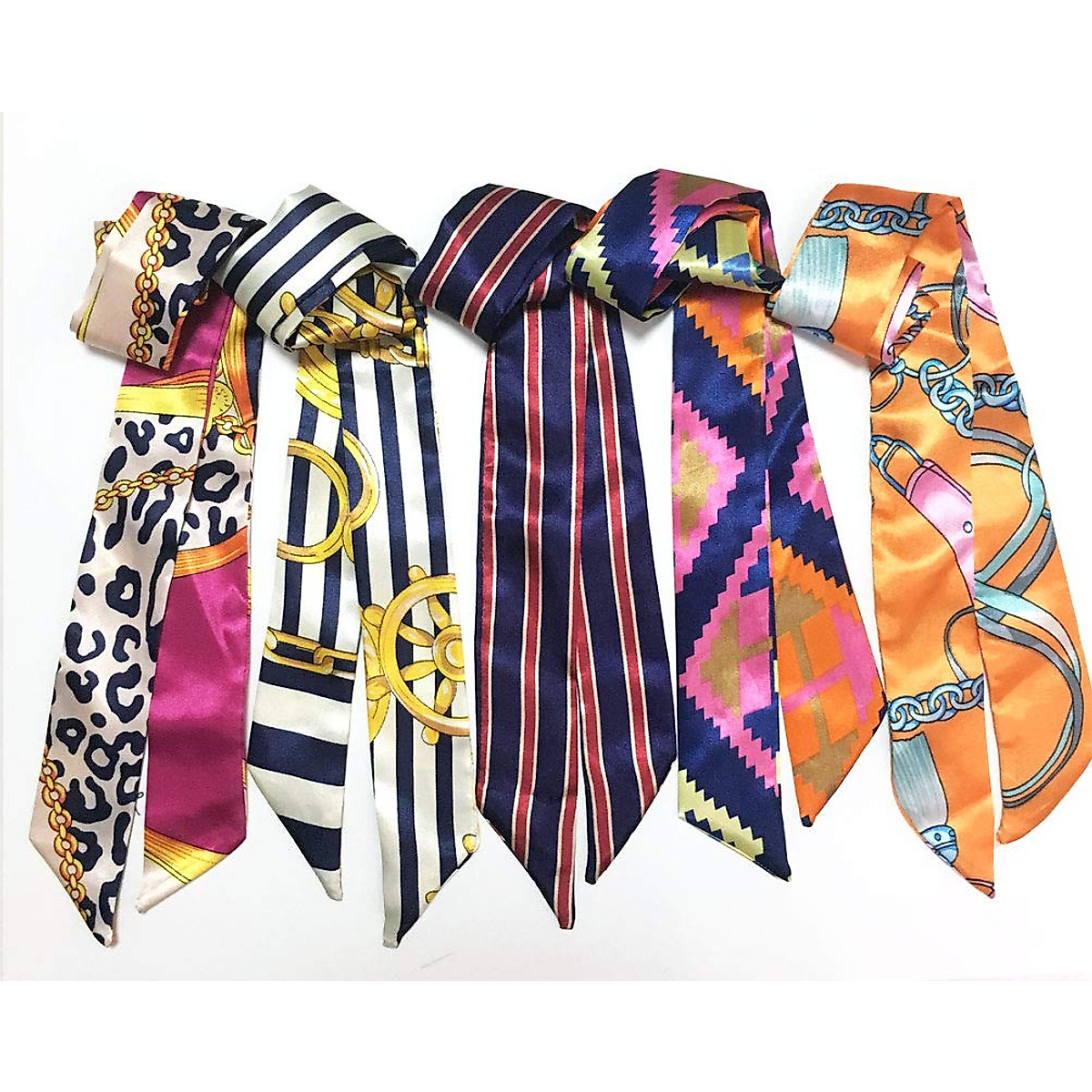 kcctoo 10Pack Scarf Bags for Women Handbag Scarfs Band Hair Neck Scarves Fashion Gifts