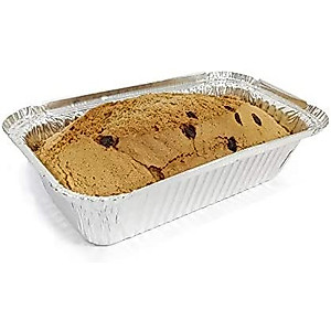 SINTOP Aluminum Foil Bread Pans Disposable | 1.5lb Loaf Pans with Lids | 50 Pack | Dessert Boxes - Perfect for Baking, Storing, Takeout