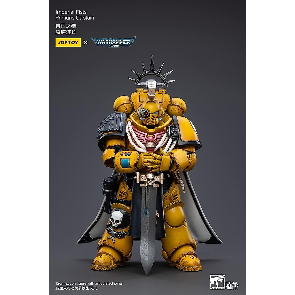 BLOOMAGE JOYTOY (BEIJING) TECH Warhammer 40k: Imperial Fists Primaris Captain 1:18 Scale Figure
