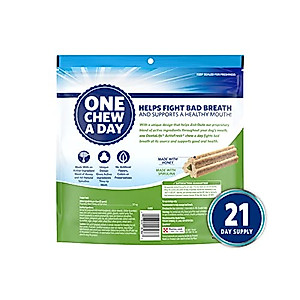 Purina DentaLife Large Dog Dental Chews; ActivFresh Daily Oral Care - 21 Treats