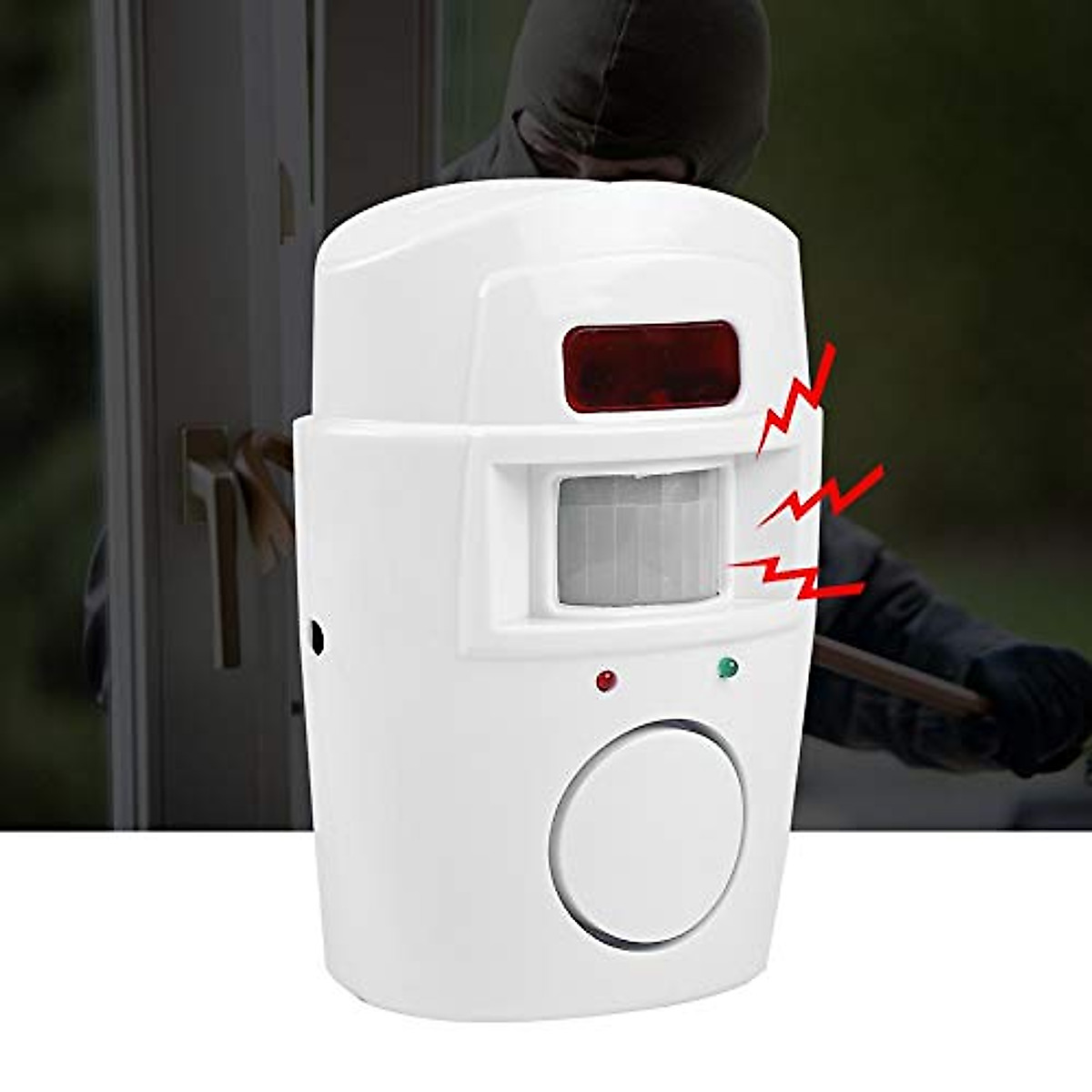 Motion Sensor Alarm, PIR Motion Sensor Detector Security Alarm System for Home Garage, 105dB Infrared Motion Alarm with Remote Control