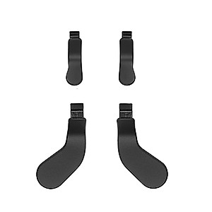 TOMSIN 4 pcs Interchangeable Paddles, Metal Stainless Steel Replacement Parts for Xbox One Elite Controller Series 2 (2 Medium & 2 Mini)