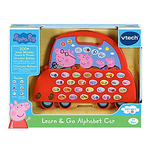 VTech Peppa Pig Learn and Go Alphabet Car, Red