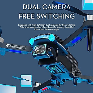 RKSTD Foldable FPV RC Drone, Voice Gesture Control RC Quadcopter, With HD WiFi Camera, Auto-hover, Waypoint Flying, Fixed Altitude, Suitable For Adults Beginners And Children