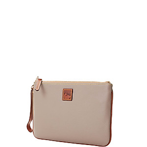 Dooney & Bourke Handbag, Pebble Grain Large Wristlet - Brown
