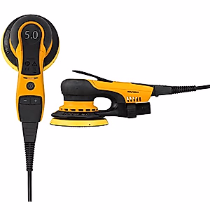 Mirka MID55020CAUS Direct Electric Random Orbital Sander, 5-Inch, Yellow, Black
