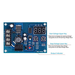 Battery Charging Control Module DC10?30V HCW-M632 Charging Control Module Controller Board for 12?24V Battery