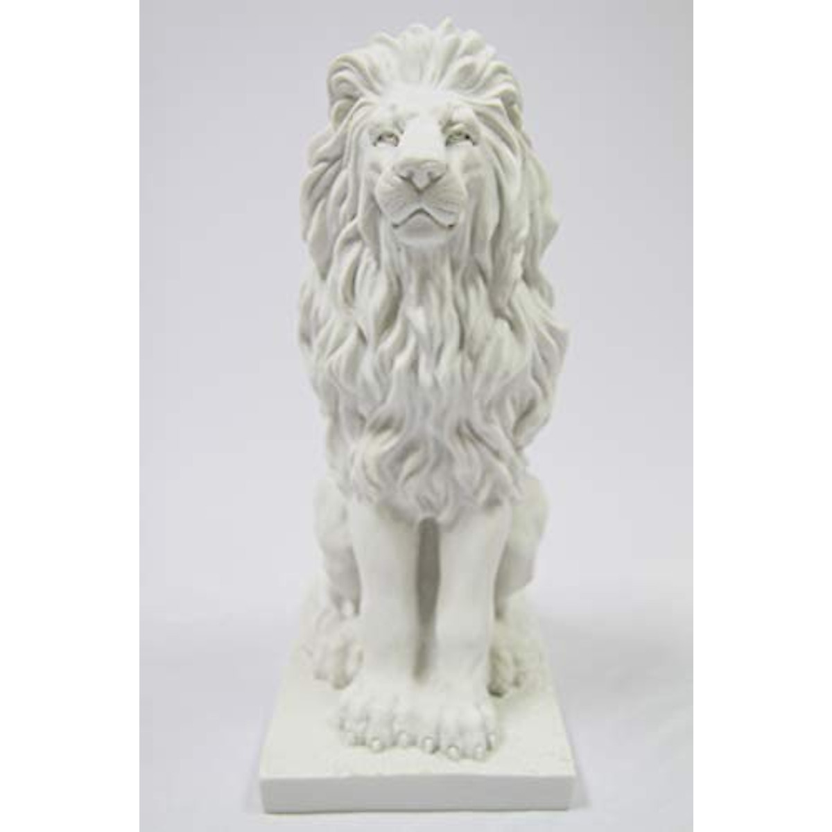 15" Sitting Down Aggressive Lion Statue Figurine Figure Vittoria Collection Made in Italy Indoor Outdoor Garden