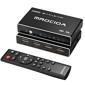 HDMI 2.1 Switch 8K 60Hz, 4K 120Hz 5 in 1 Out HDMI Switcher Splitter with iOS app, Ratio Adjusted, ARC, HDR10+,Dolby Vision, Dolby Atmos,VRR,ALLM for PS5 Xbox APPLE TV FIRE TV Nintendo Switch laptop PC